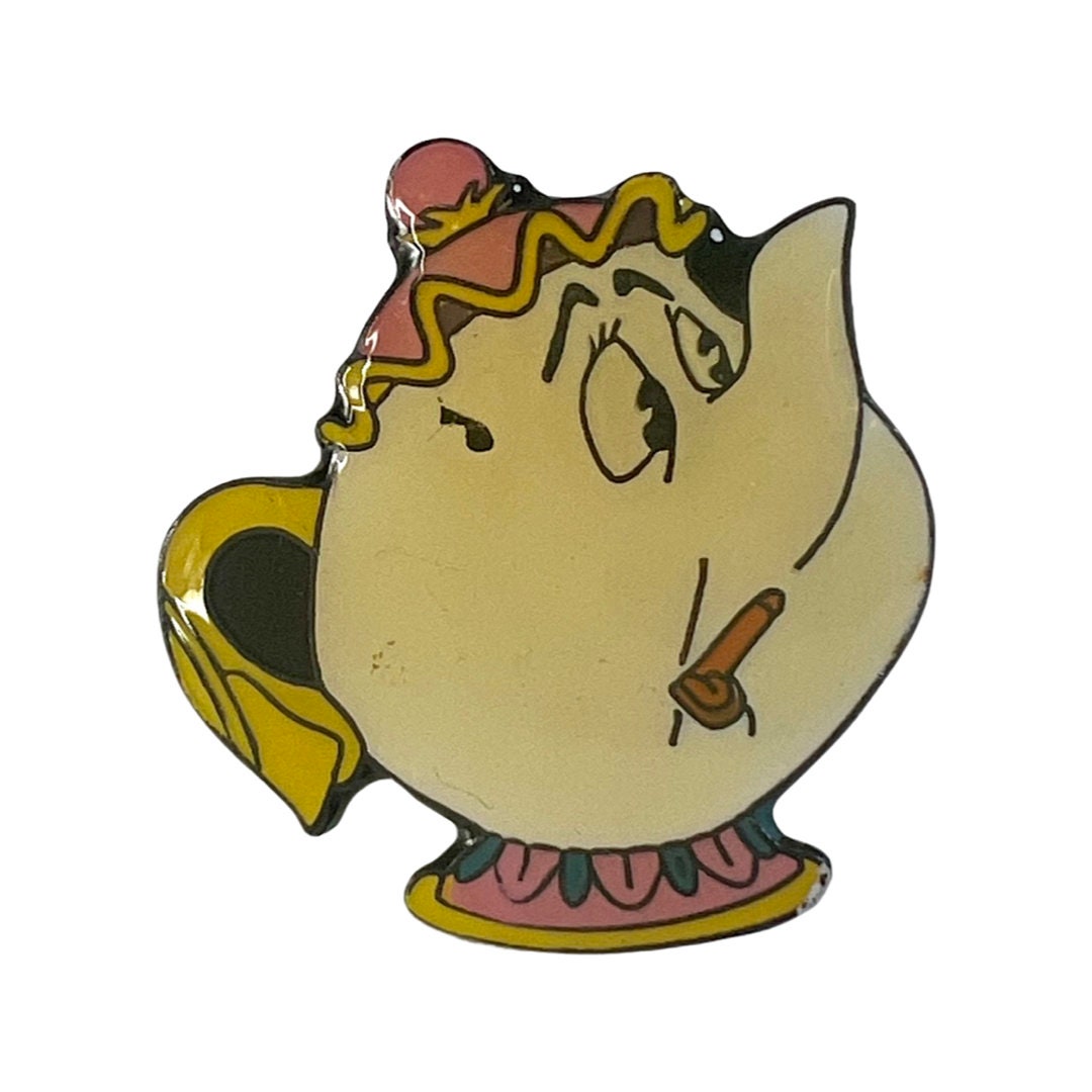 Vintage Miss Potts From Beauty and the Beast Pin, Disney Classic ...