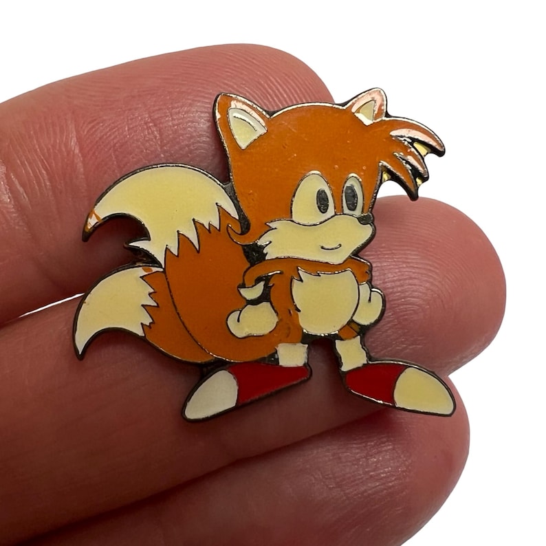 Vintage Sonic Tails the Fox Sonic the Hedgehog Pin, 90s Gamer Gift - Etsy