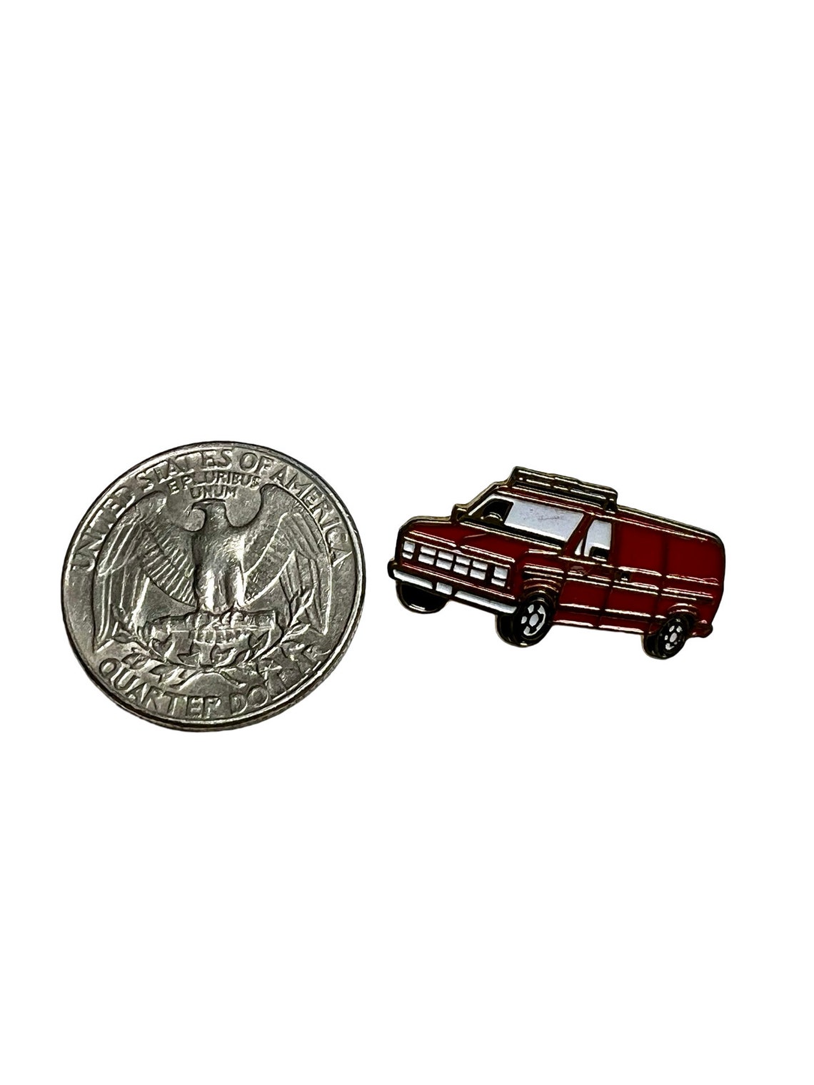 Vintage Red Van Pin: 80s Car Collector Pinback Badge - Etsy