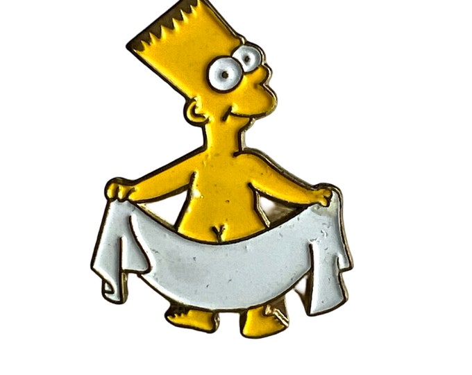 Vintage BART SIMPSON Pin, 90s Enamel Pin Badge Pinback Button - Etsy