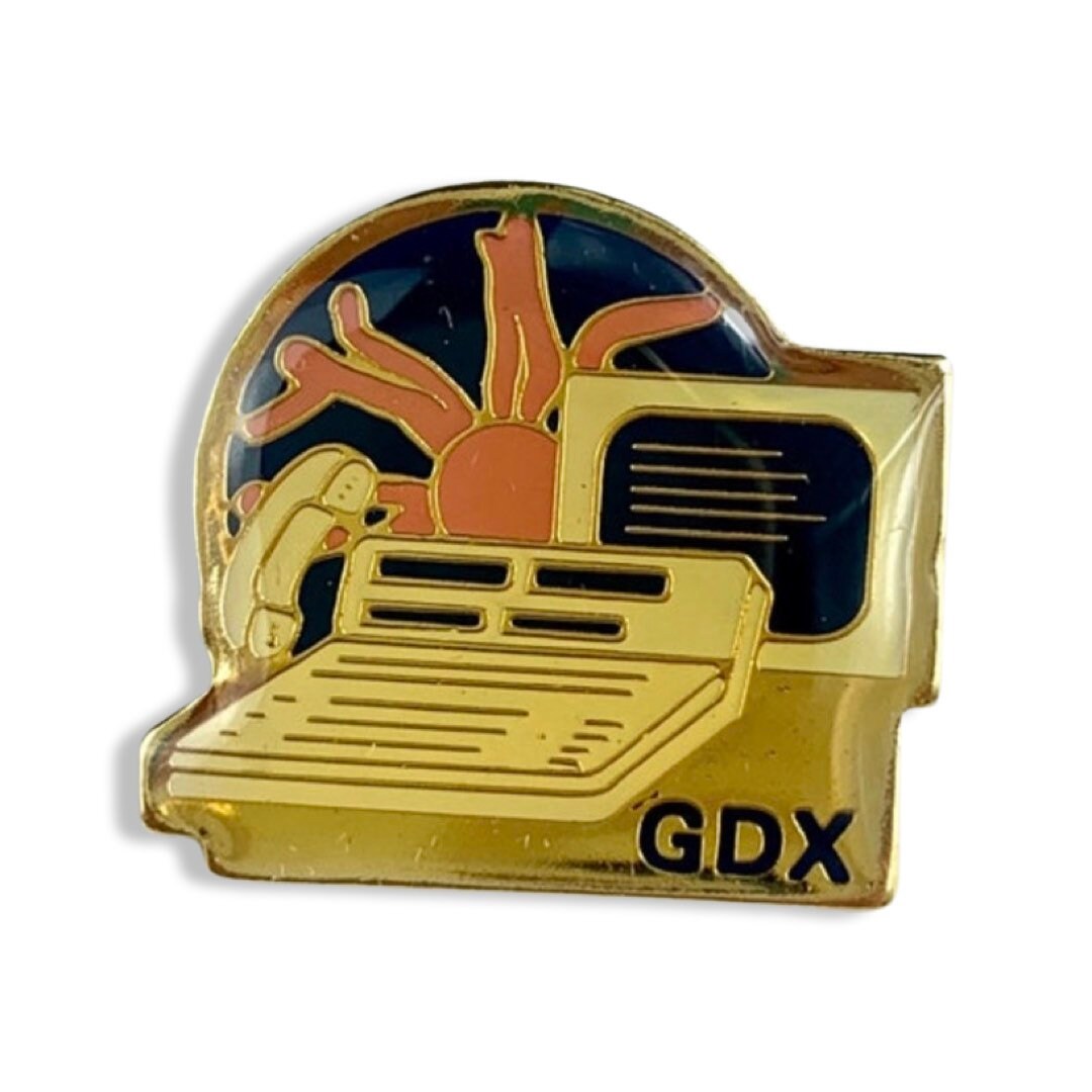 Vintage GDX Pin - Retro Technology Pin - 80s 90s Computer Pin Badge ...