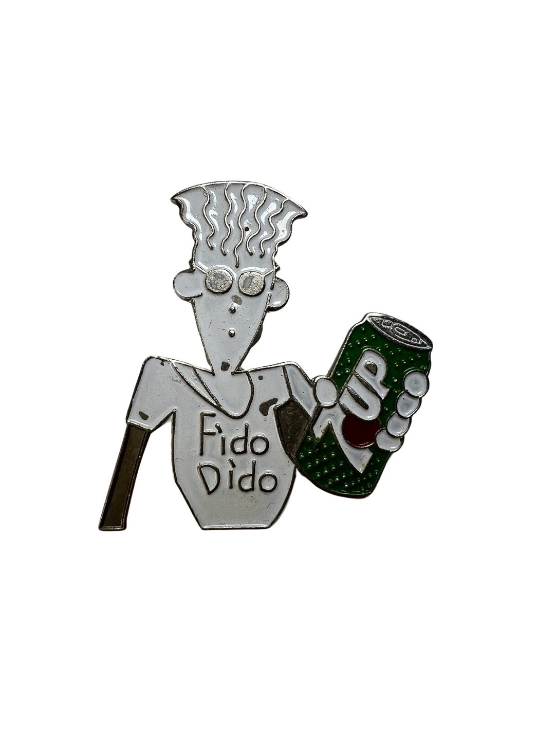 Vintage Fido Dido 7UP Logo Pin 90s Aesthetic Minimalist Gift - Etsy