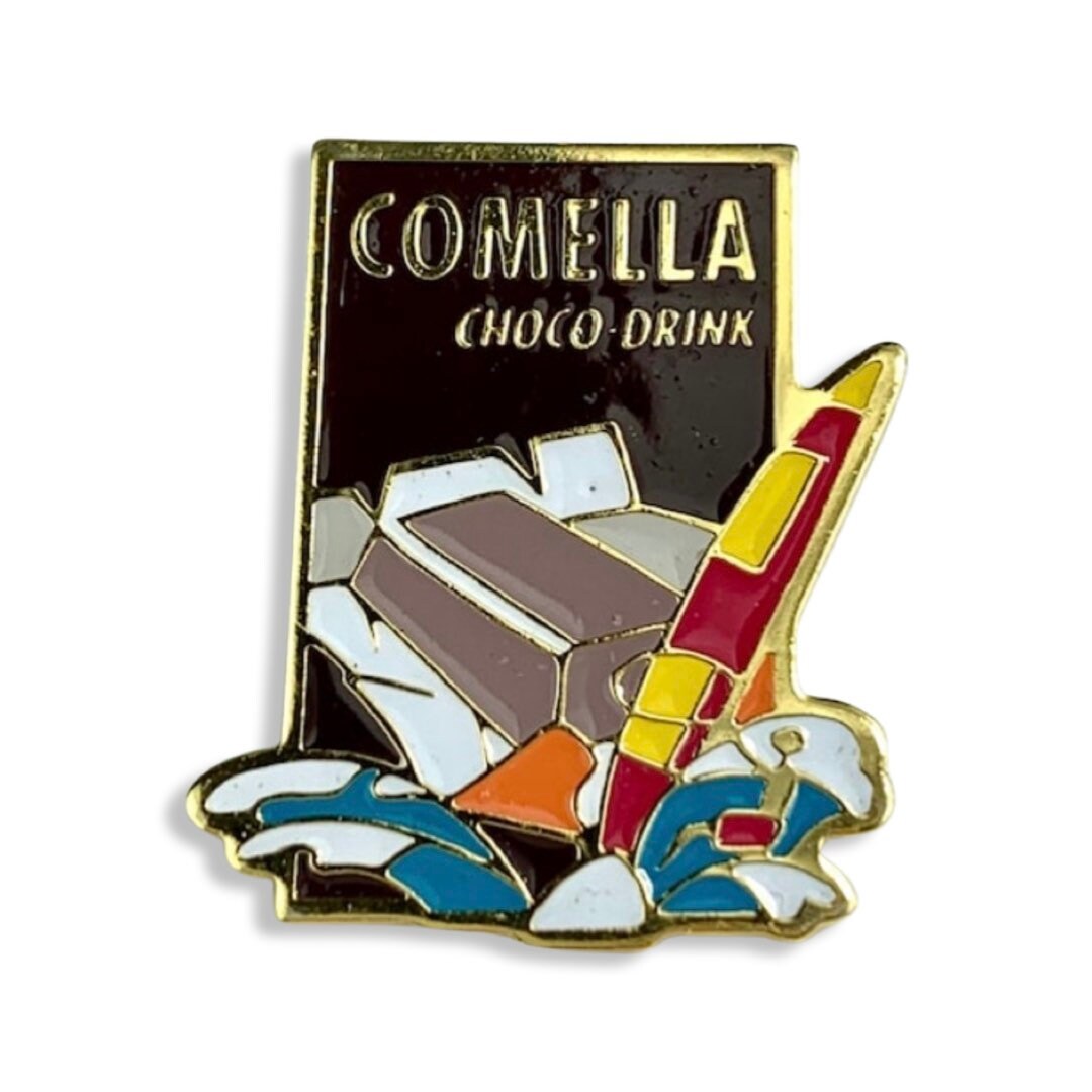Vintage Comella Choco Drink Pin , Gift for Chocolate Lover, Miniature ...