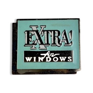 Microsoft Enamel Pin, Vintage EXTRA for WINDOWS Pin Vintage Computer ...