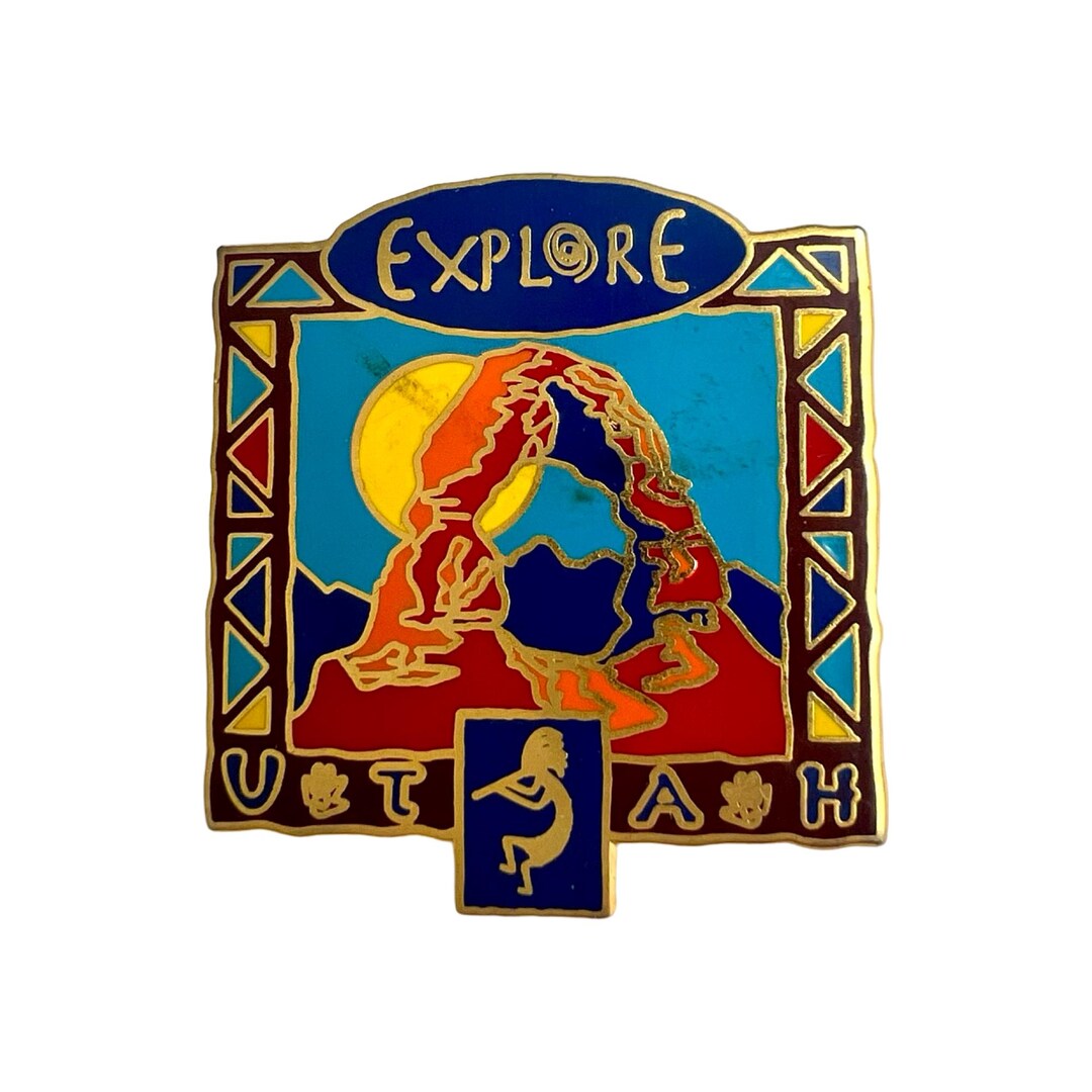 Vintage Explore Utah Lapel Pin: San Juan County Souvenir Badge - Etsy
