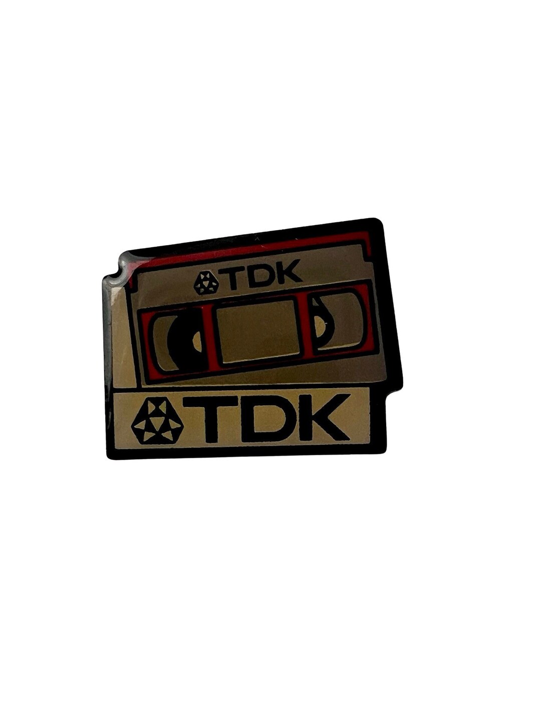 Vintage TDK Cassette Tape Pin, Retro Music Hat Pin - Etsy