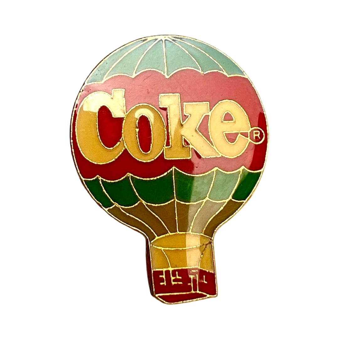 Vintage Coca Cola Hot Air Balloon Lapel Pin: Coke Badge - Etsy
