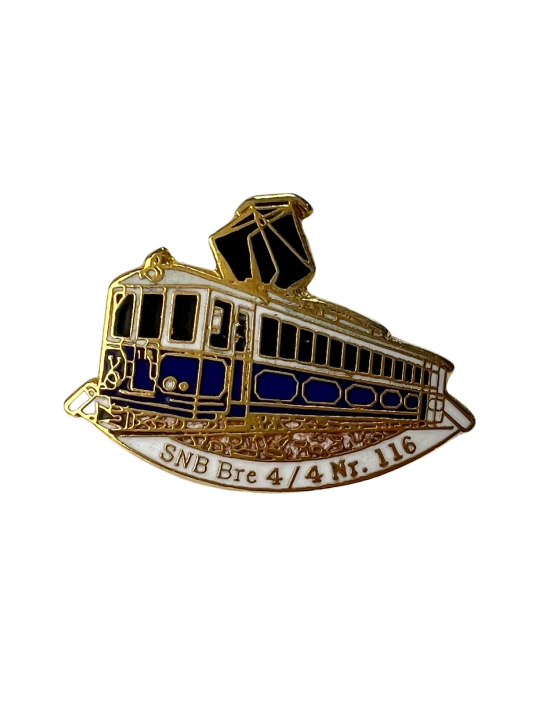 Vintage Train Locomotive Enamel Lapel Pin Rare Badge Gift Train Buff ...