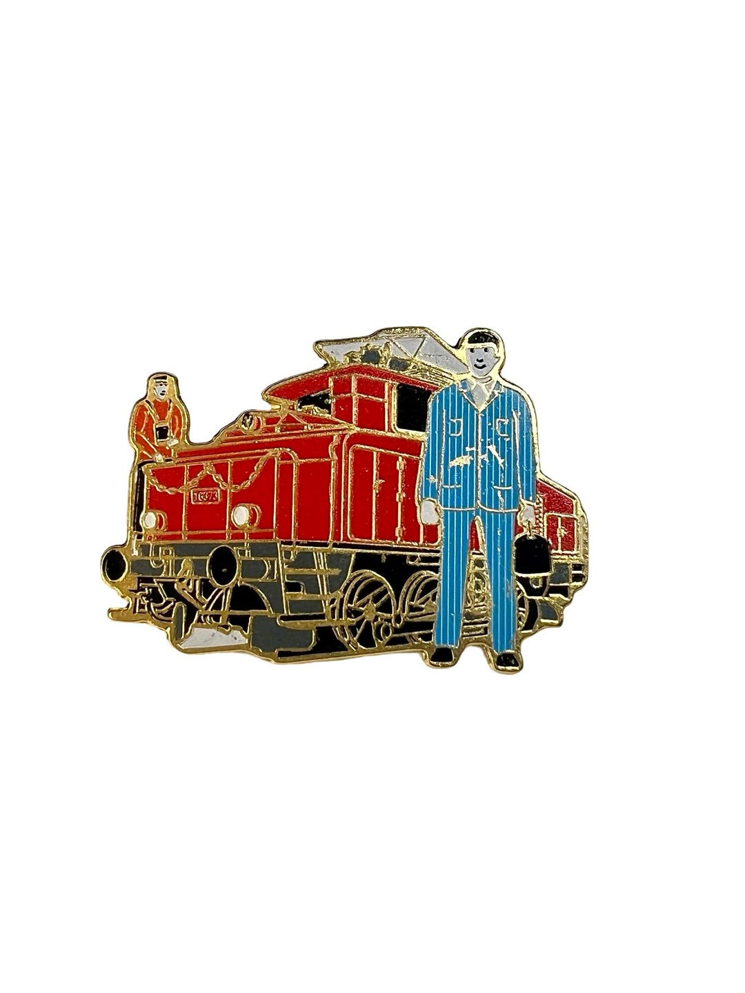 Vintage Swiss Train Pin, 1992, the Train Mechanic, Limited Edition Gift ...