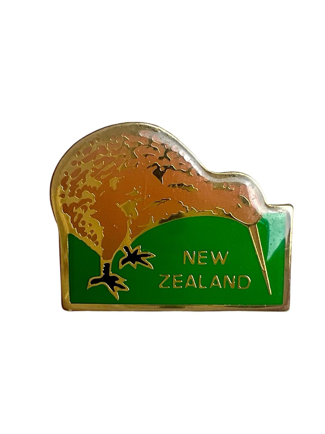 Vintage New Zealand Kiwi Bird Pin, Gift for Adventurer - Etsy