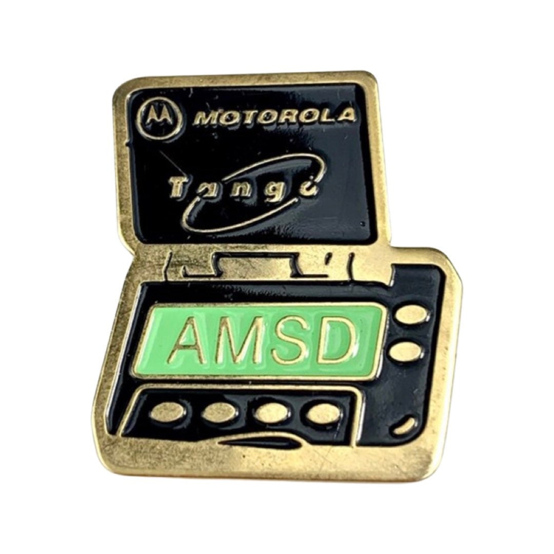 Vintage Motorola AMSD Pin: Retro Tech Lapel Pin, Y2k Technology - Etsy UK