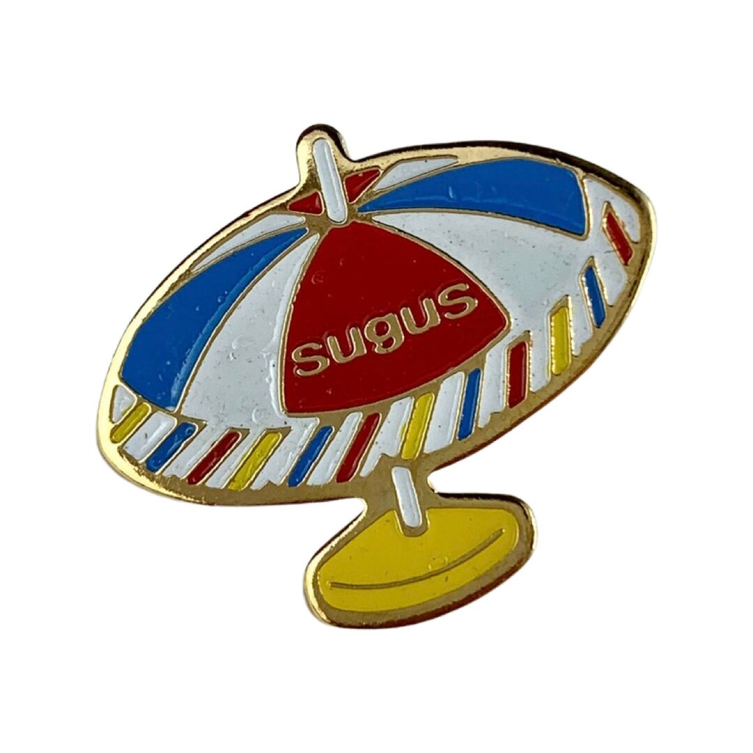 Vintage 80s Sun Umbrella Pin, Sugus Sweets Pinback Button Badge - Etsy UK