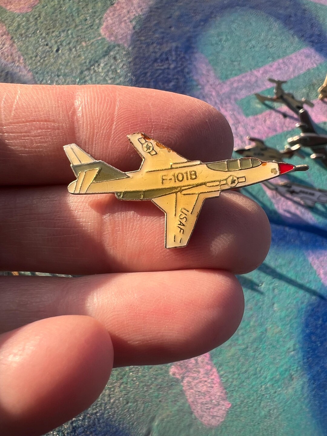 F-1018 Voodoo Supersonic Jet Fighter Vintage Enamel Pin, Top Gun Pin - Etsy