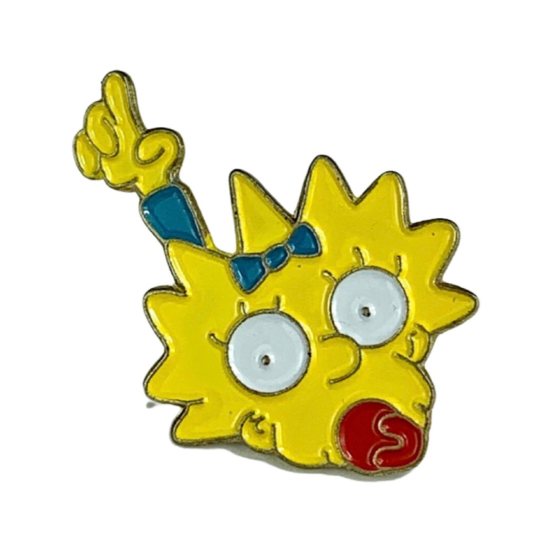 Vintage MAGGIE SIMPSON Pin the Simpsons Lapel Pin Bart Simpson Tie Pin ...