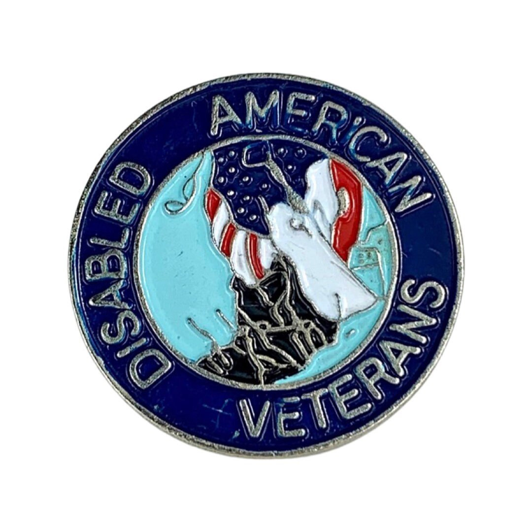 Vintage Disabled American Veterans Pin, American Soldier Pin, USA ...
