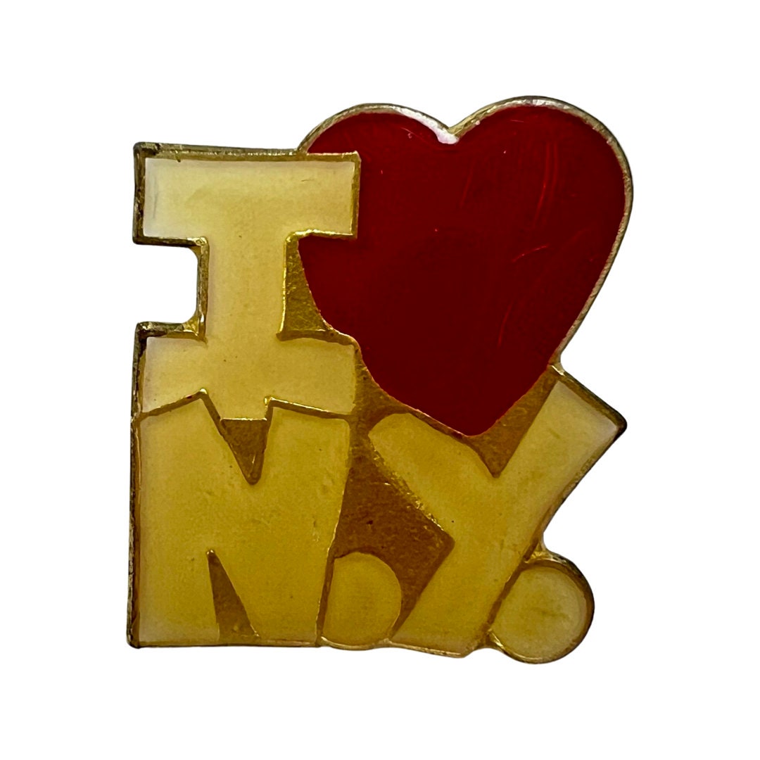 Vintage I Love New York Pin Usa State Pin Travel Pin New York Souvenier Etsy