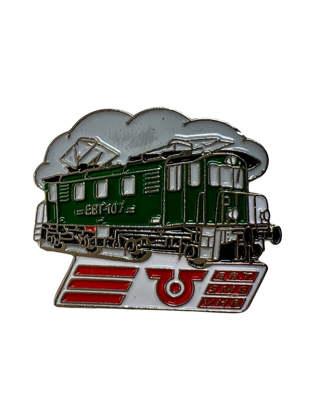 Train Locomotive Enamel Lapel Pin, Vintage Rare Badge, Gift Train Buff ...