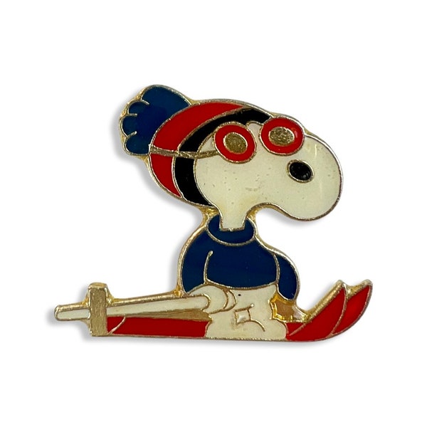 Snoopy Ski Pin - Etsy