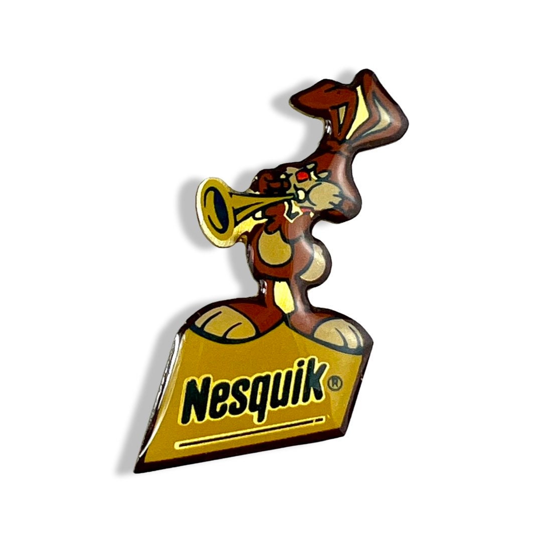 Vintage Nesquik Pin -quicky the Nesquik Rabbit Badge - Nestle ...