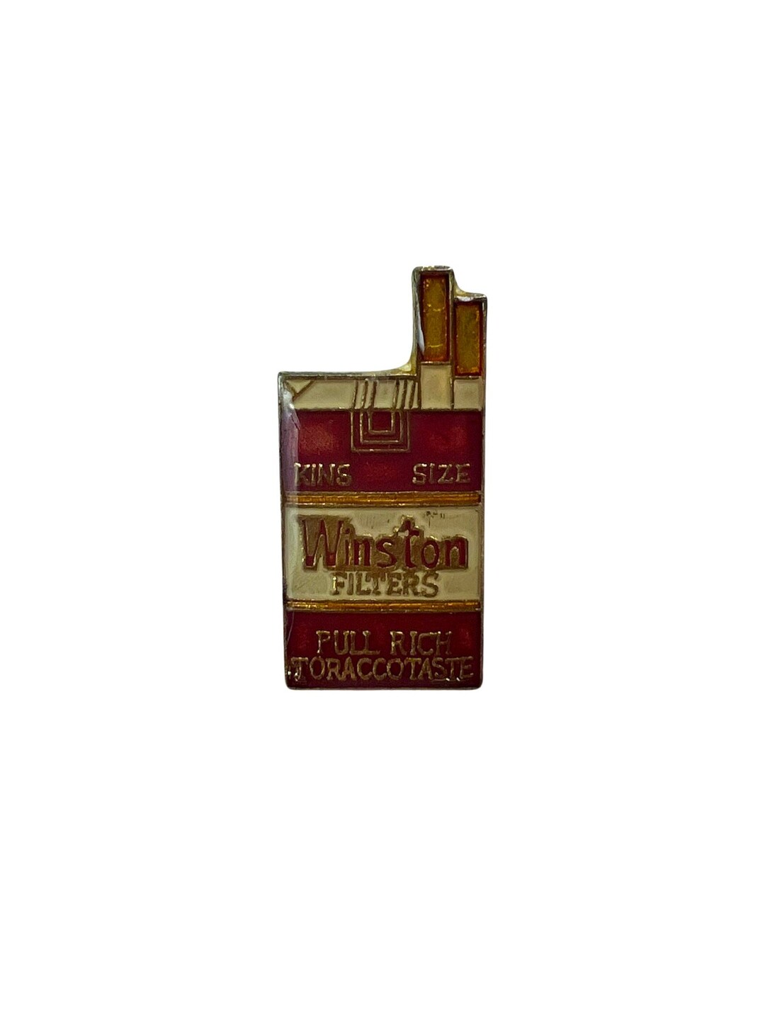Vintage Winston Cigarettes Packet Lapel Pin Small Gift for Smoker, Tie ...