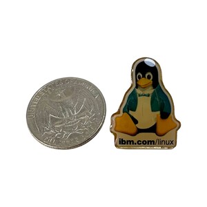 Vintage IBM LINUX Pin Badge Vintage Computer Aesthetic Gift for ...