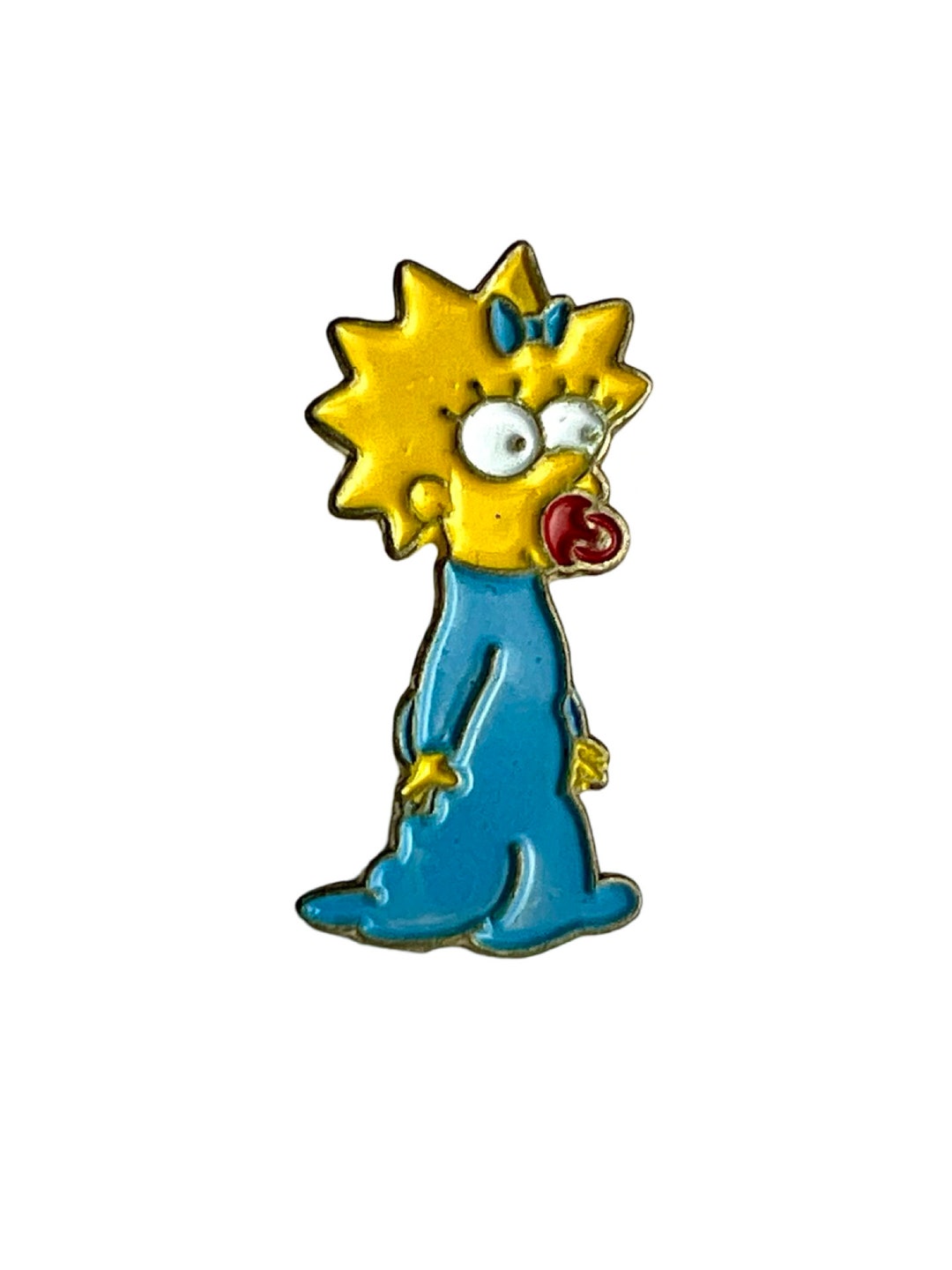 Vintage Maggie Simpson Pin Badge 90s Cartoon Fan T Etsy