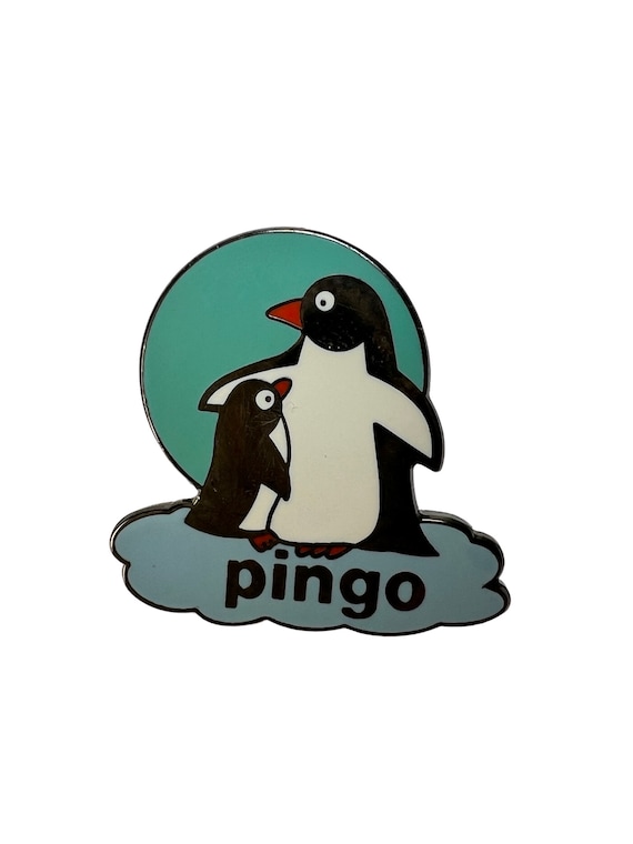 Vintage Pingo Cartoon Enamel Pin - Gem