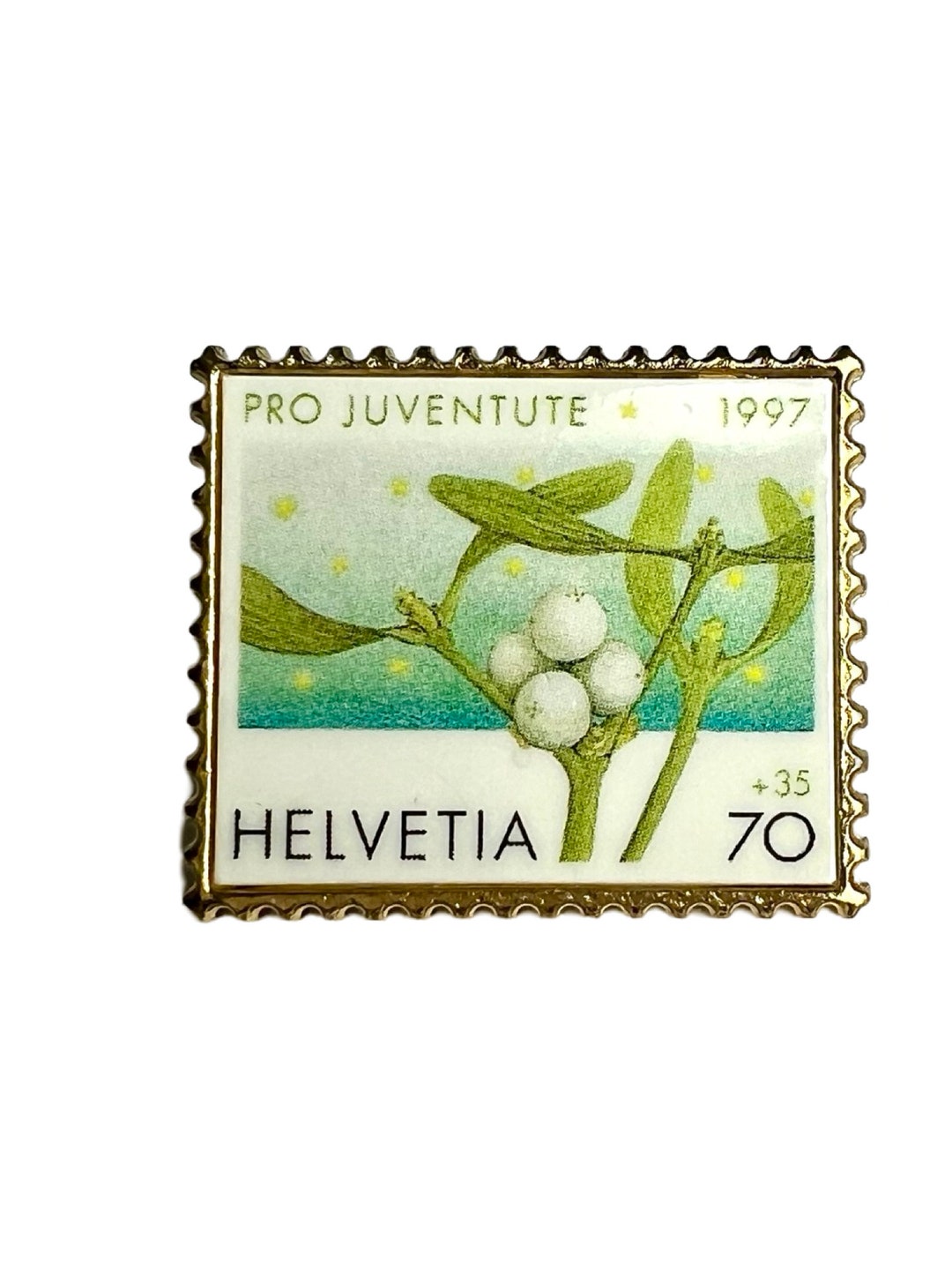Vintage Swiss Post Stamp Pin 1997, Pinback Button Badge - Etsy