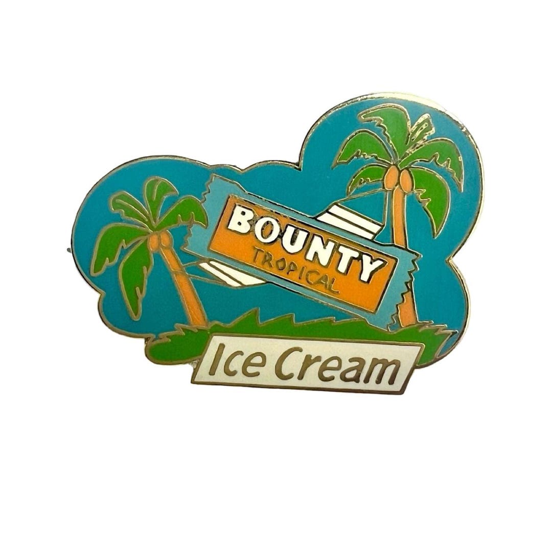 Vintage Bounty Ice Cream Pin, Tropical Food Jewelry Gift - Etsy