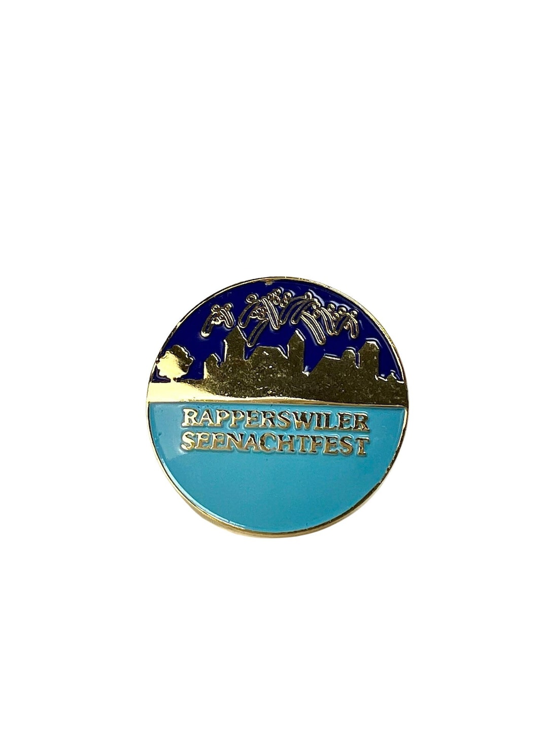 Vintage Rapperswiler Seenachtfest Switzerland Pin, Swiss Souvenir ...