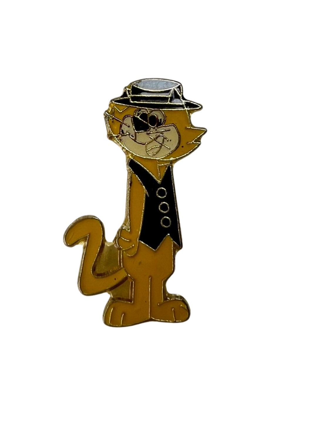 Vintage TOP CAT Cartoon Lapel Pin Tie Pin Gift for Cat Lover T.C. Badge ...