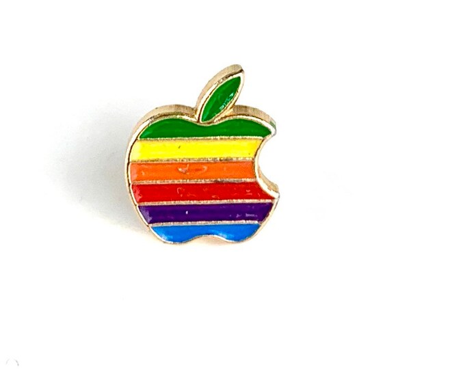 Vintage Apple Computer Pin Logo Pin Apple Logo. - Etsy