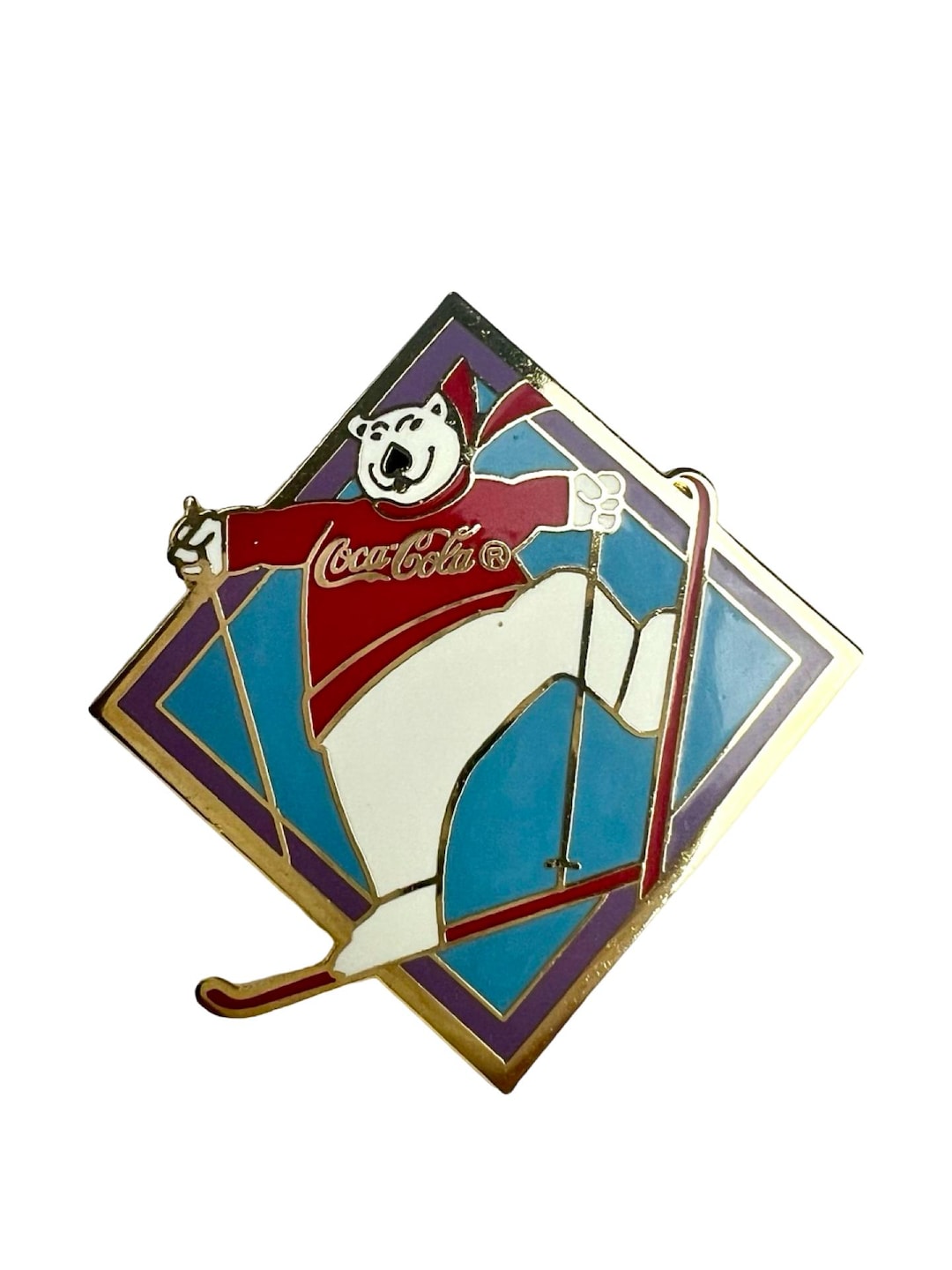 Vintage 1994 Coca Cola Polar Bear Pin Lillehammer Winter Olympics Lapel Badge Collectible Sports ...