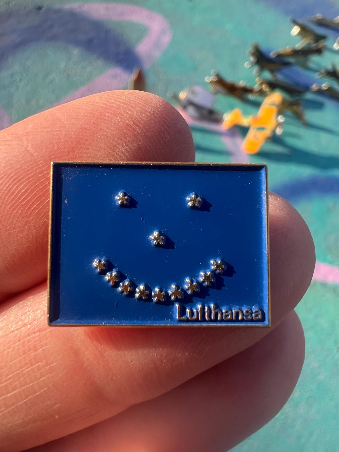 Vintage Lufthansa Logo Airplane Pin: Aviator Gift for Pilot - Etsy