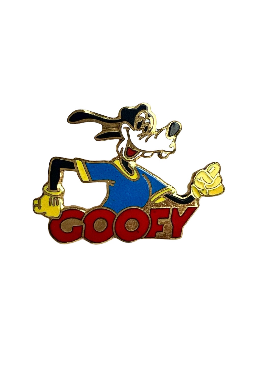 Vintage GOOFY Lapel Pin Badge - Etsy