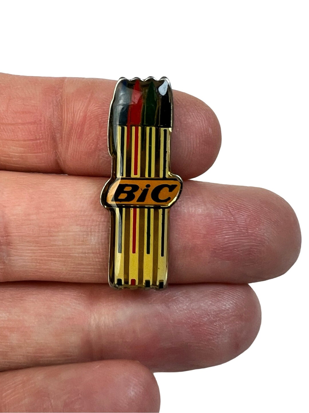 BIC Pen Pack Pin Vintage Badge - Etsy