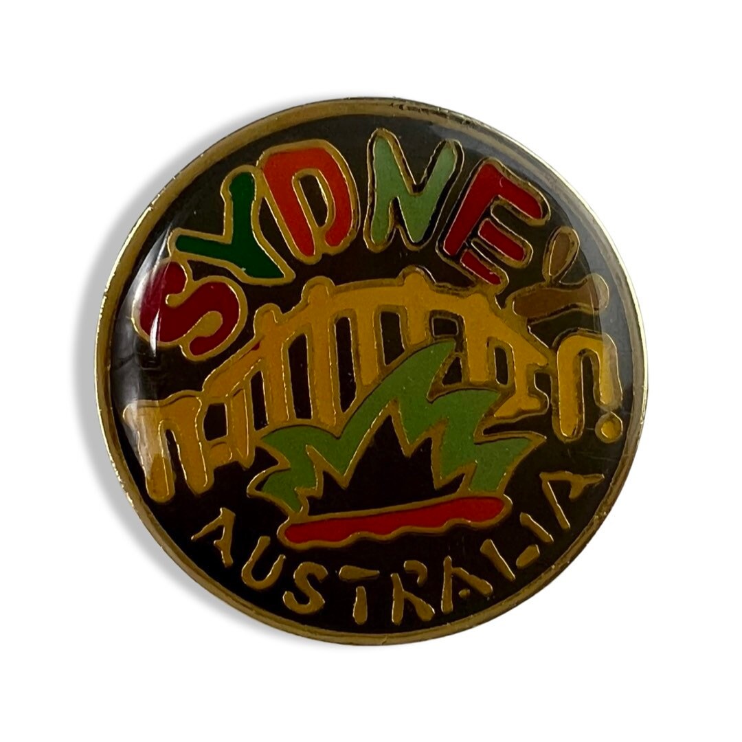 Vintage Sydney Australia Pin - Holiday in Oz Badge Lapel Pin ...