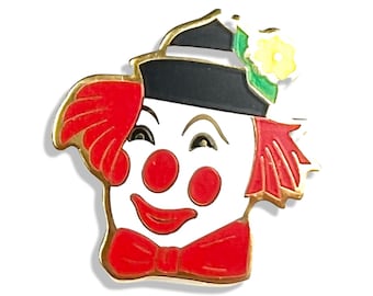 Vintage Clown Pin - Etsy
