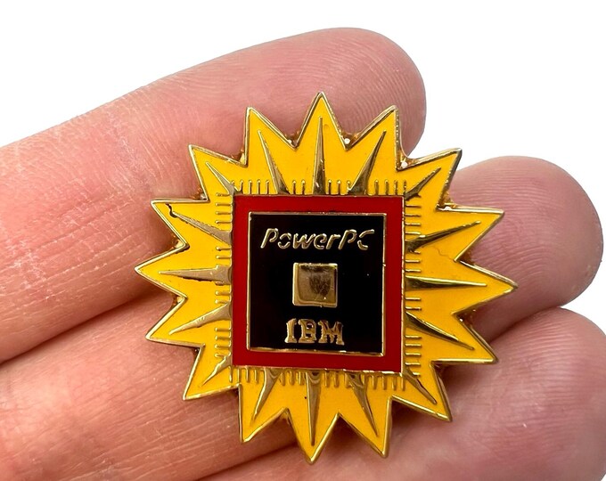 Vintage Power PC IBM Lapel Pin Vintage Computer Aesthetic Gift for ...