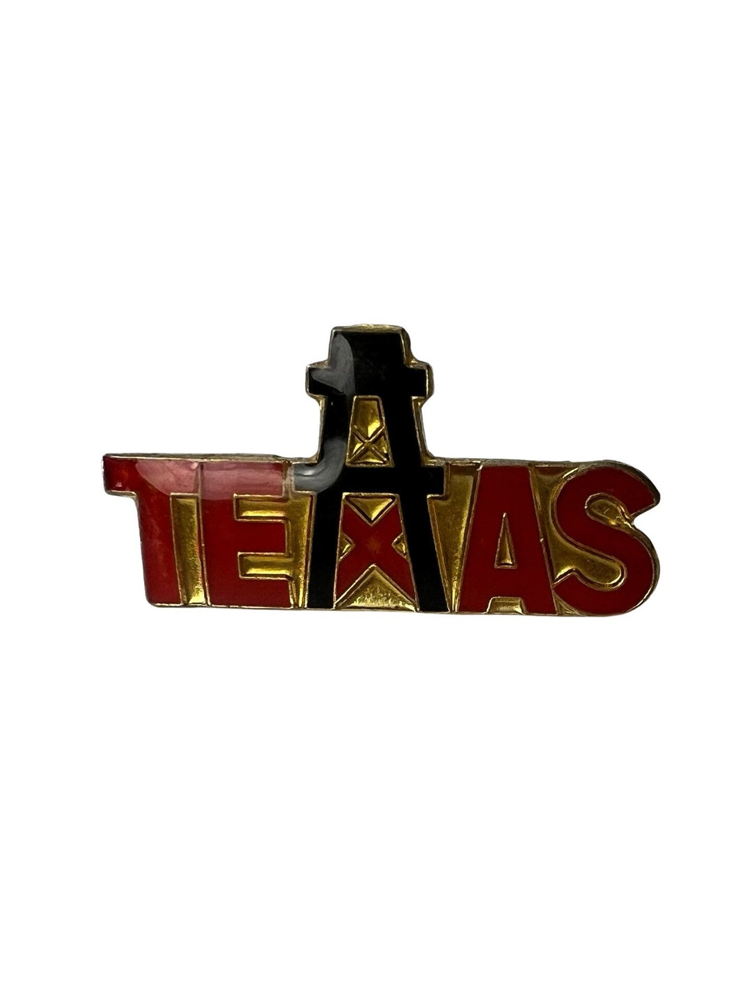 Vintage TEXAS State Flag Pin USA STATE Pinback Button Wanderlust ...