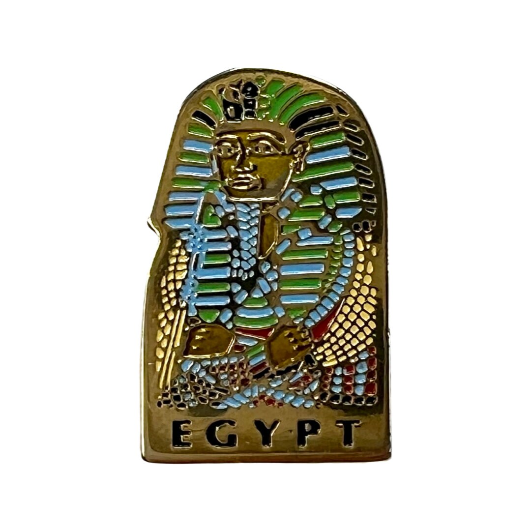Vintage EGYPT Pin Mummy Pin Tutankhamun Badge Metal Pin for - Etsy