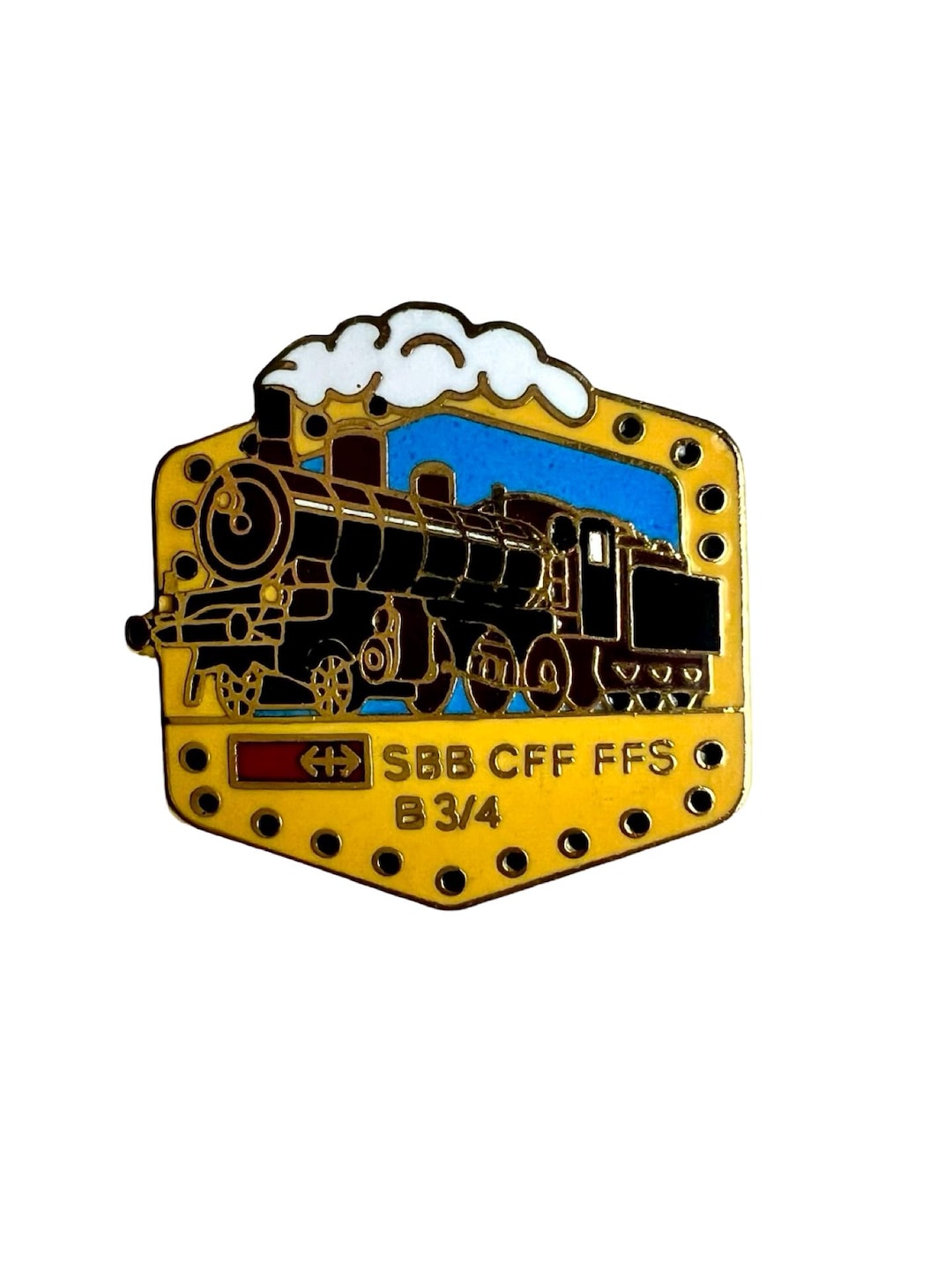 Vintage Locomotive Steam Train Pin - Etsy