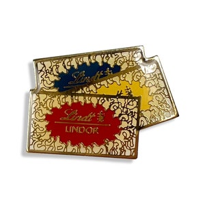 Vintage Lindt Lindor Chocolate Bar Lapel Pin: Swiss Chocolate Badge - Etsy