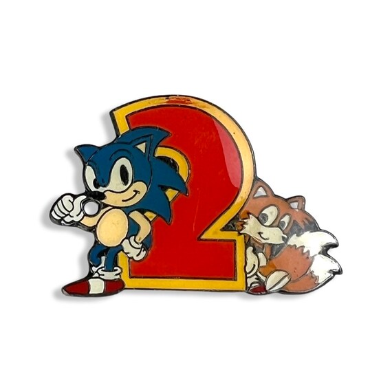 Vintage Sonic The Hedgehog 2 Pin 1992 Gem