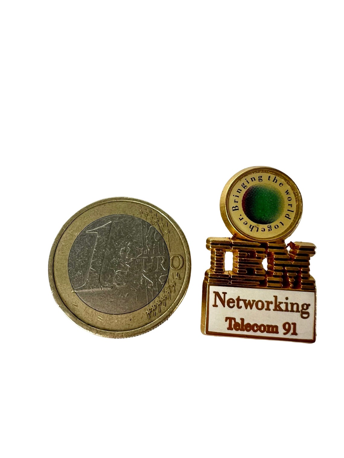 Vintage IBM Networking Telecom 1991 Pin, Gift for Computer Programmer ...