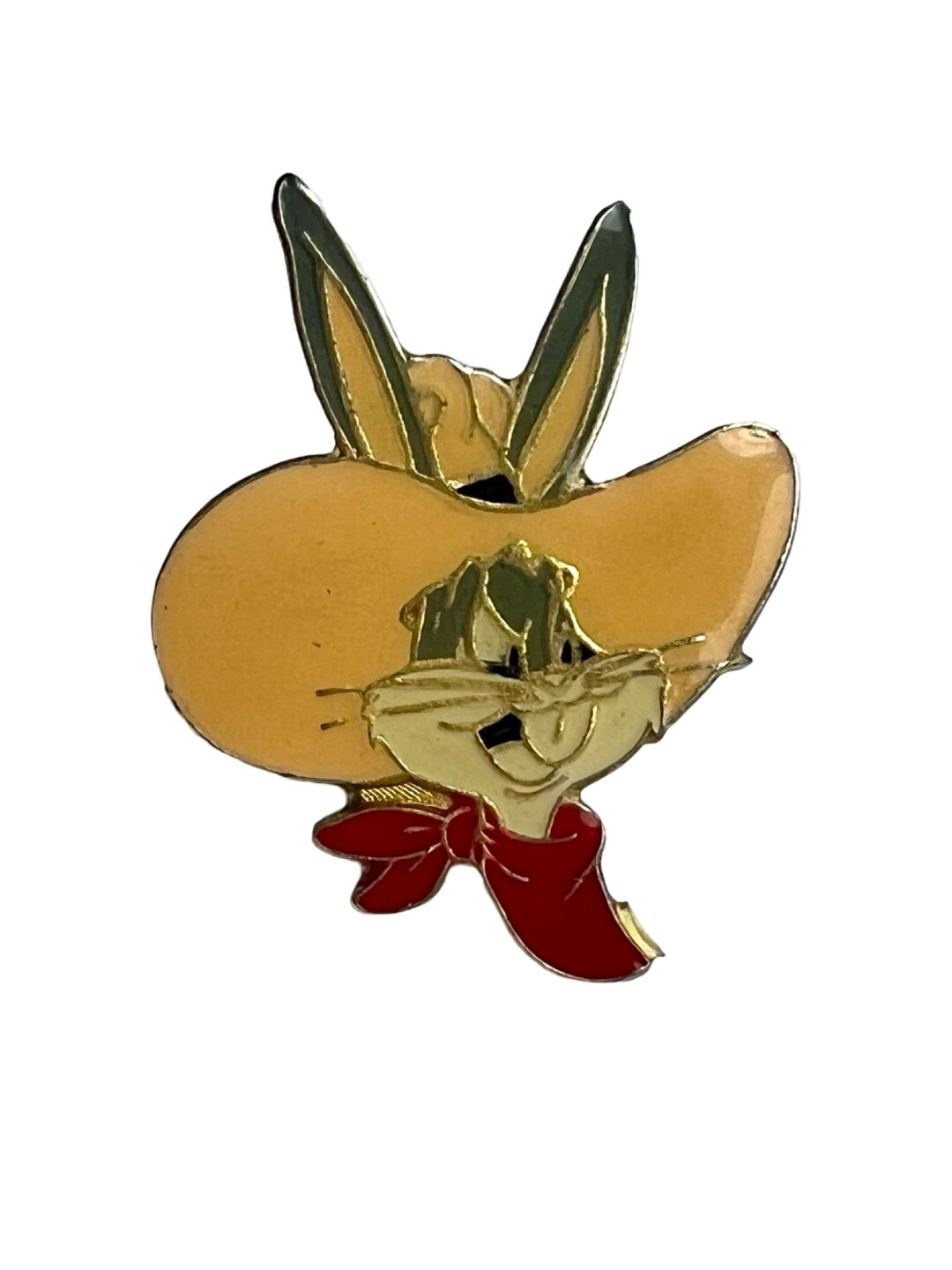 Vintage Bugs Bunny Pin. Bugs Bunny as Cowboy Badge - Etsy