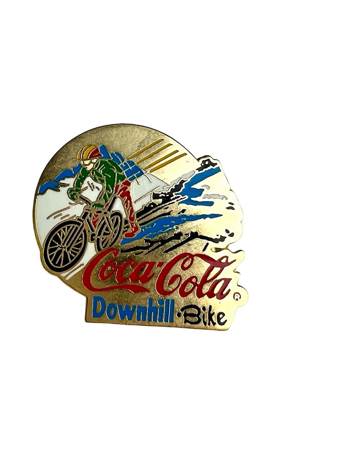 Vintage COCA COLA Extreme Downhill Bike Lapel Pin, Pinback Badge Gift ...