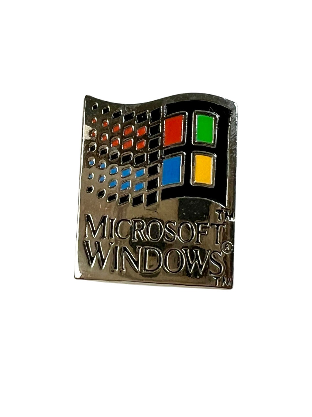 Microsoft Windows Lapel Pin, Vintage Computer Logo Badge, Lapel Pin ...