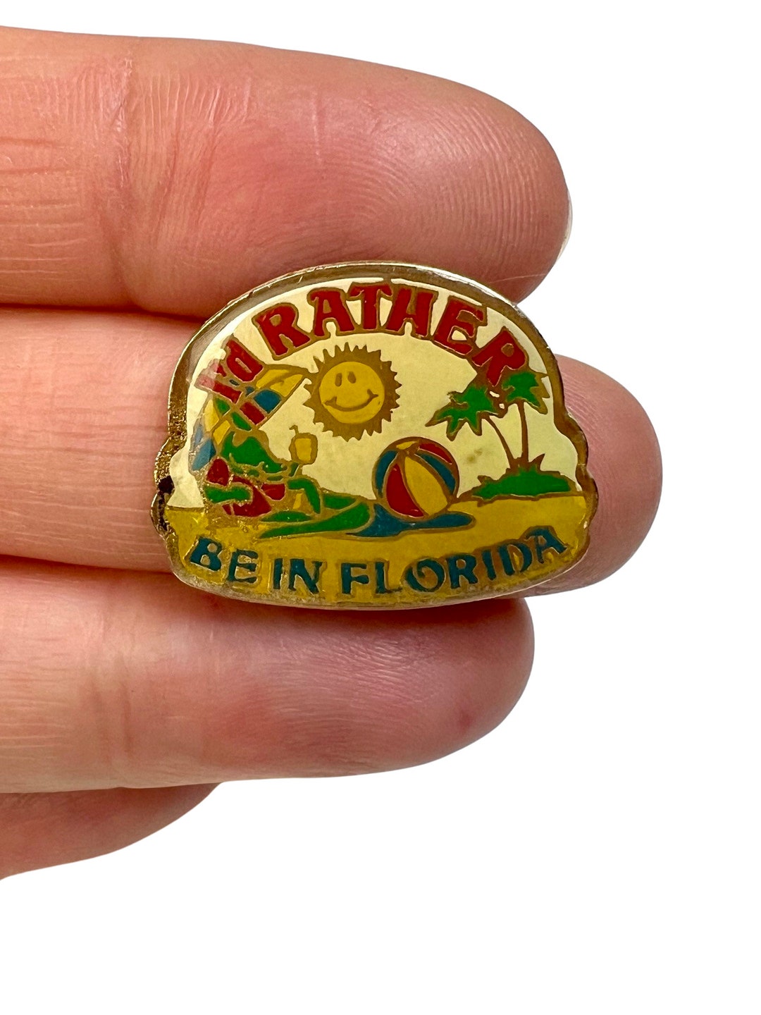 Vintage Crocodile Pin, Florida Pin, Gift for Crocodile Lover Pinback ...
