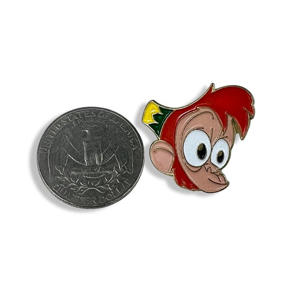 Classic 90s Movie Pin 80s, Vintage Aladdin Abu Disney… - Gem
